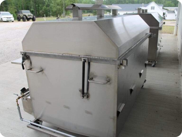 Custom Commercial Stainless Steel BBQ Cookers Built For Marty’s BBQ ...