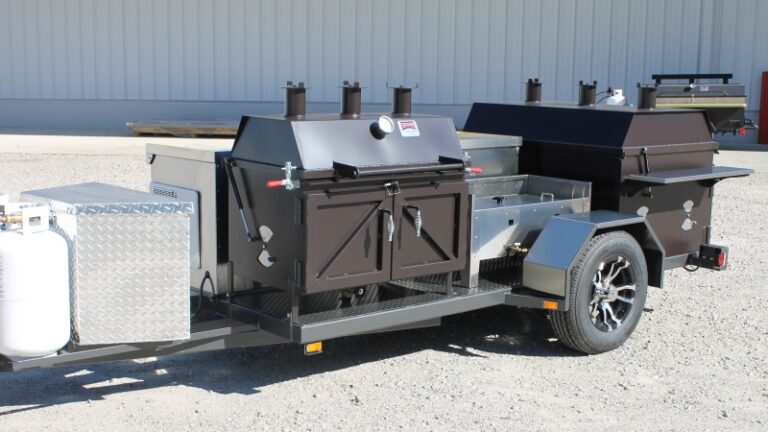 Custom Charcoal Wood BBQ Trailer Built For Tim Bazemore - BQ Grills